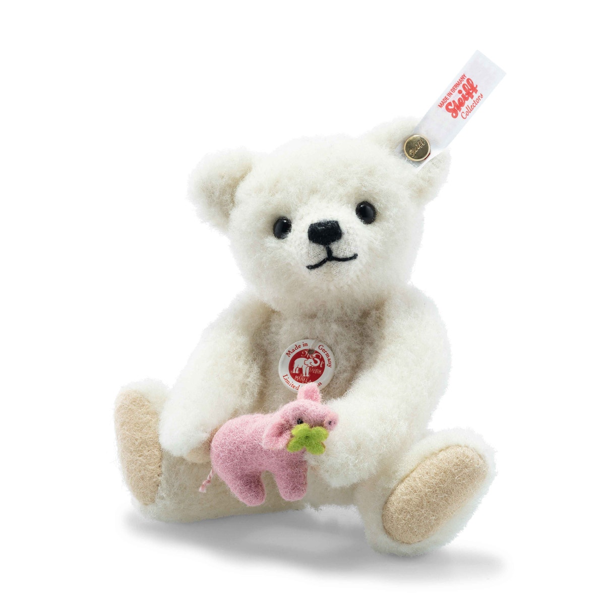 Online Exclusive Good Luck Teddy bear, 13 cm, white - Steiff.com