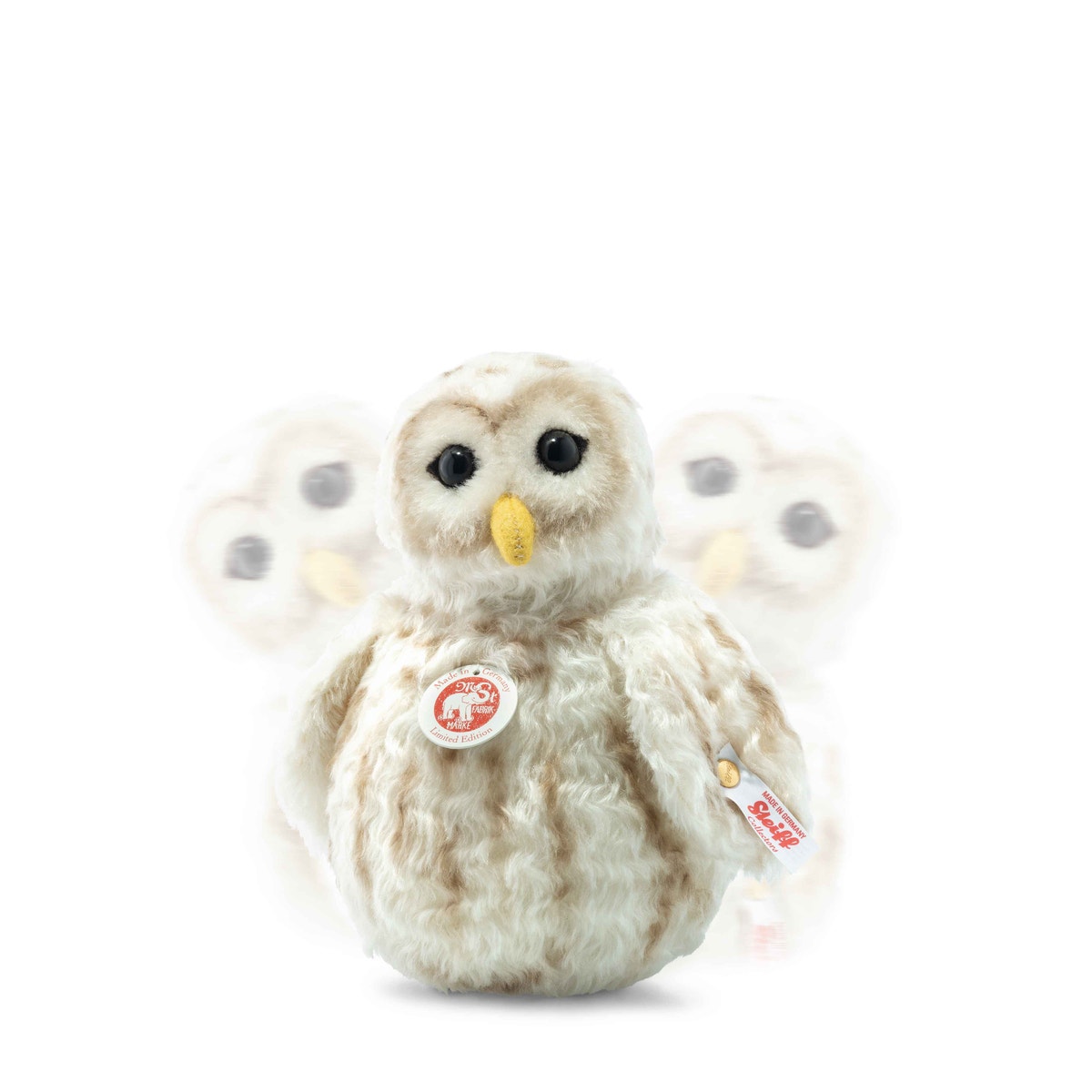 Snowy owl Roly Poly, 19 cm, white - Steiff.com
