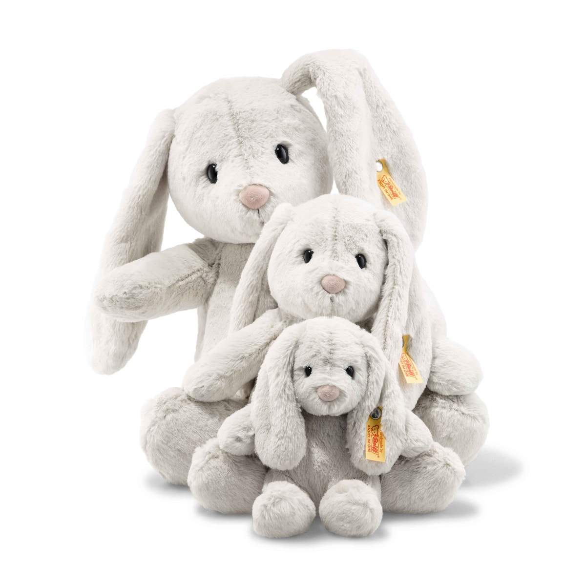 Hoppie Rabbit, 15 in, light grey - Steiff.com