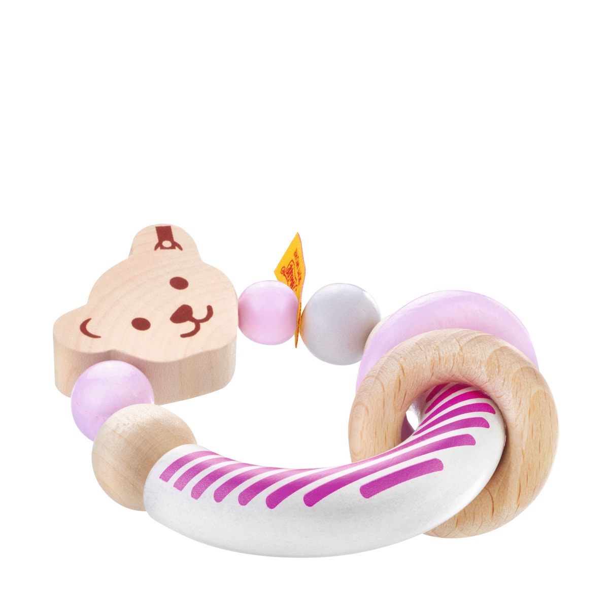 Steiff by Selecta® Greifling, 10 cm, rosa - Steiff.com