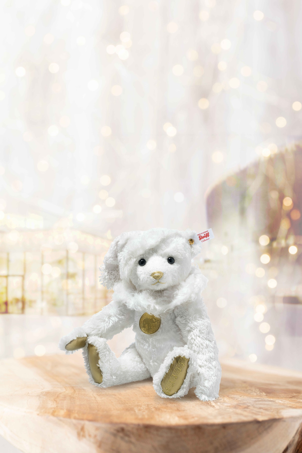 Teddies for tomorrow White Christmas Teddy bear, 30 cm, white - Steiff.com