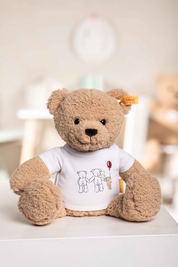 Ben Teddy bear with T-shirt, 30 cm, beige - Steiff.com