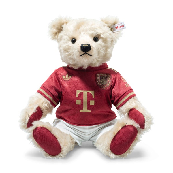 Ours Teddy FC Bayern 125 ans, 35 cm, beige - Steiff.com