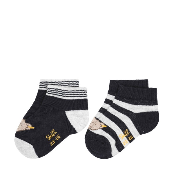 Socks pack of 2 GOTS, dark blue - Steiff.com