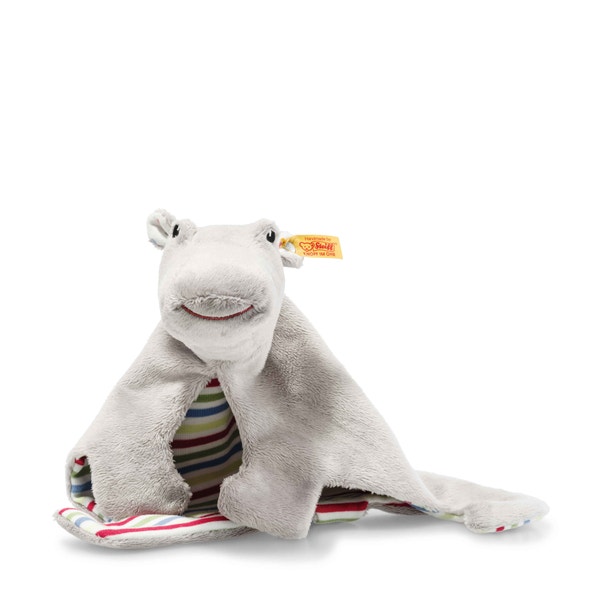 "Wild Sweeties" Torben Hippopotamus Comforter, 13 in, light gray ...